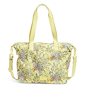Vera Bradley Women's Recycled Lighten Up Reactive Tote Bag, Sunlit Garden, One Size