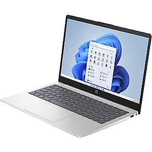 HP 2023 14 inch FHD Laptop, Anti-Glare IPS Display, 13th Gen Intel i7-1355U Processor, 16GB RAM 512GB PCIe SSD, Backlit Keyboard, True Vision HD Webcam, WiFi 6, Bluetooth, Windows 11 Home, Silver