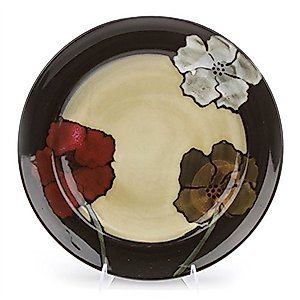 Pfaltzgraff Painted Poppies, Stoneware Dinner Plate