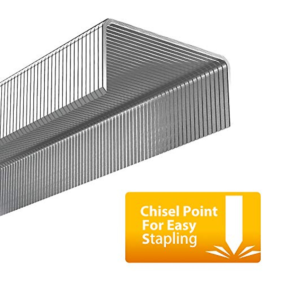 KangBaz 10,000 Staples, 26/6 Standard Staples for Staplers, 1/4 inch Length, 210 per Strip, Jam Free Chisel Point Staples, 10,000 Standard Staples for Stapler