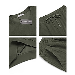 COOFANDY Men's Tracksuit 2 Piece Sweatsuit Set Long Sleeve Pullover Athletic Suit For Sports Casual Fitness Jogging