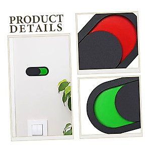 HOODANCOS 5sets Id Plate Wedding Welcome Sign Plates LED Strip Light Custom Wc Door Signs Poster Toilet Door Signs for Home Privacy Sign for Door Blank Easel Stand Easels Exit 6pcs*5