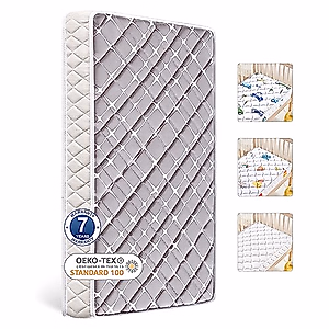 Crib and Toddler Mattress - 52" x 27.6" x 5" - Premium Foam - Firm - Dual Sided Standard Size Baby Mattresses for Crib and Toddler Bed - Baby Crib Mattress - Toddler Mattress for Toddler Bed