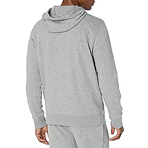 Amazon Essentials Men's Lightweight Long-Sleeve French Terry Hooded Sweatshirt (Available in Big & Tall), Grey Heather, Medium