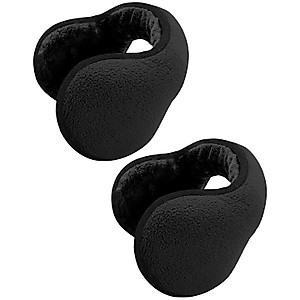 Venswell Winter Ear Muffs for Men Women Fleece Ear Warmers for Cold Weather Running-Behind the Head Earmuffs Adjustable