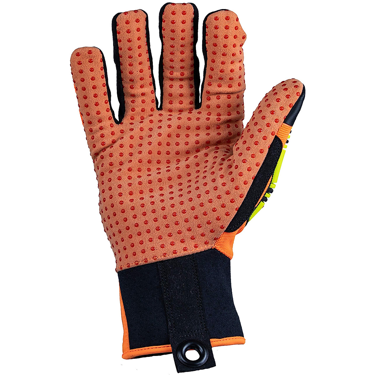 Ironclad mens Cut Resistant Work Gloves, Orange - Yellow Tpr, Large Pack of 1 US