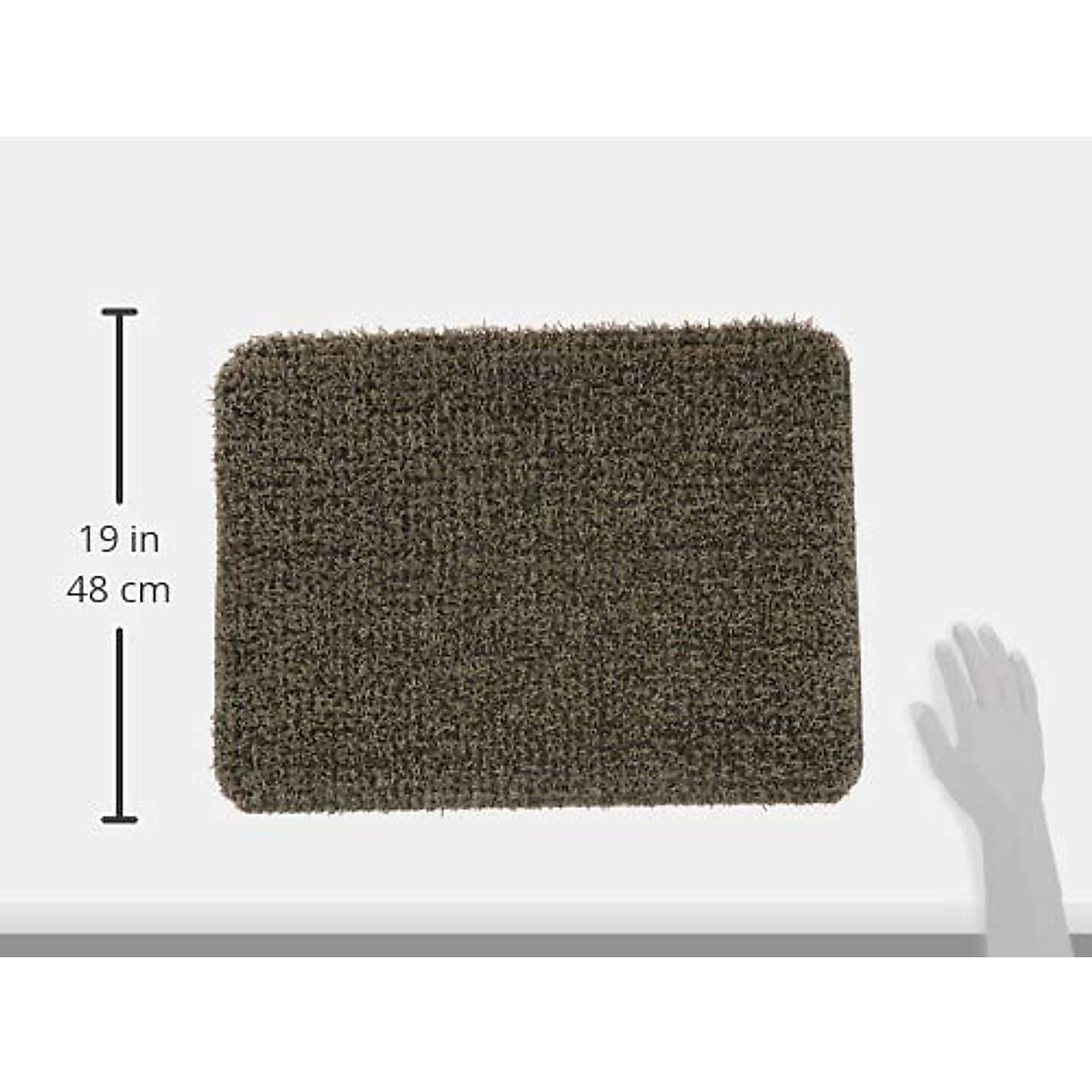 Grassworx 10372028 18 x 24 Earth Taupe Classic Scraper Door Mat, No Size