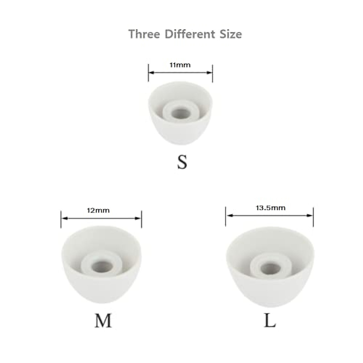 CYADCI Earbud Tips 3 Pairs Replacement Wingtips and Ear Tips Galaxy ...