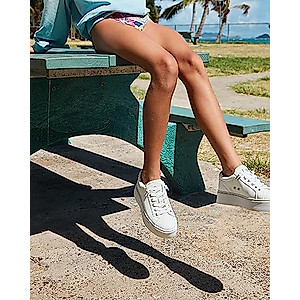 Roxy Girls Rg Sheilahh 2.0 Sneaker, White, 2 Big Kid