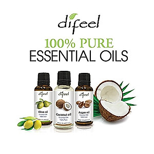 Difeel Essential Oils 100% Pure Peppermint Oil 1 ounce (2-Pack)