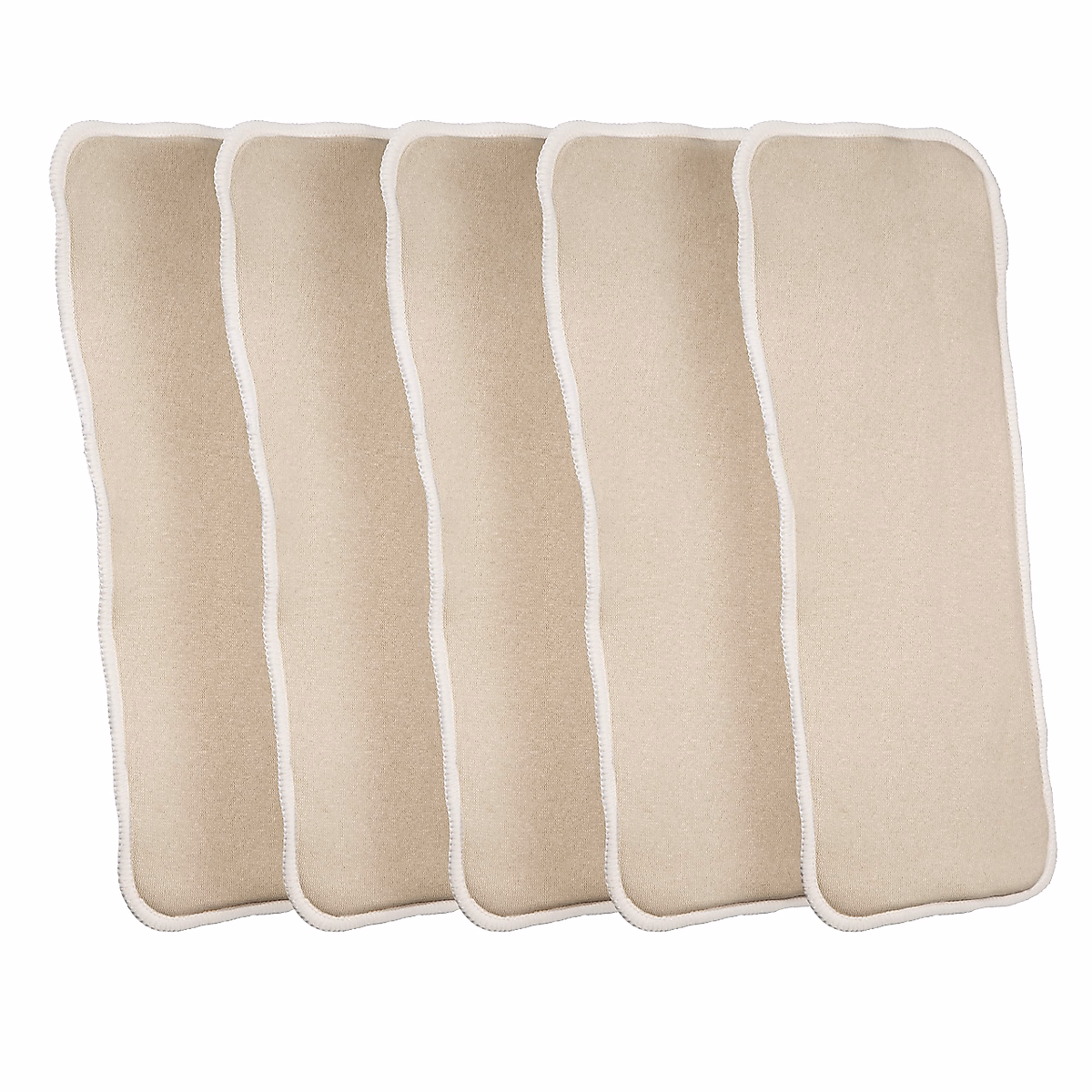 Lukara Hemp Cloth Diaper Inserts - Reusable Cloth Diaper Liners for Children, Hemp Diaper Inserts for All Needs, Fits All Diapers & Absorbent Hemp Inserts for Cloth Diapers, Reusable Diapers (5 Pack)