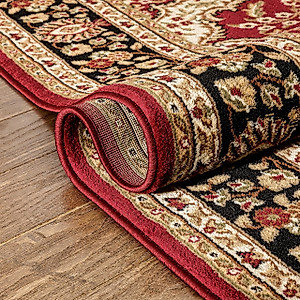 Well Woven Barclay Medallion Kashan Red Traditional Area Rug 6'7'' X 9'6''