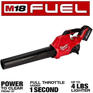 Milwaukee Electric Tools M18 Fuel 120 MPH 450 CFM 18-Volt Lithium-Ion Brushless Cordless Handheld Blower (Tool-Only) + Accessories
