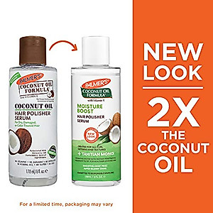 Palmer's Coconut Oil Formula Moisture Boost Hair Shine Serum, 6 Ounce (Pack of 3)