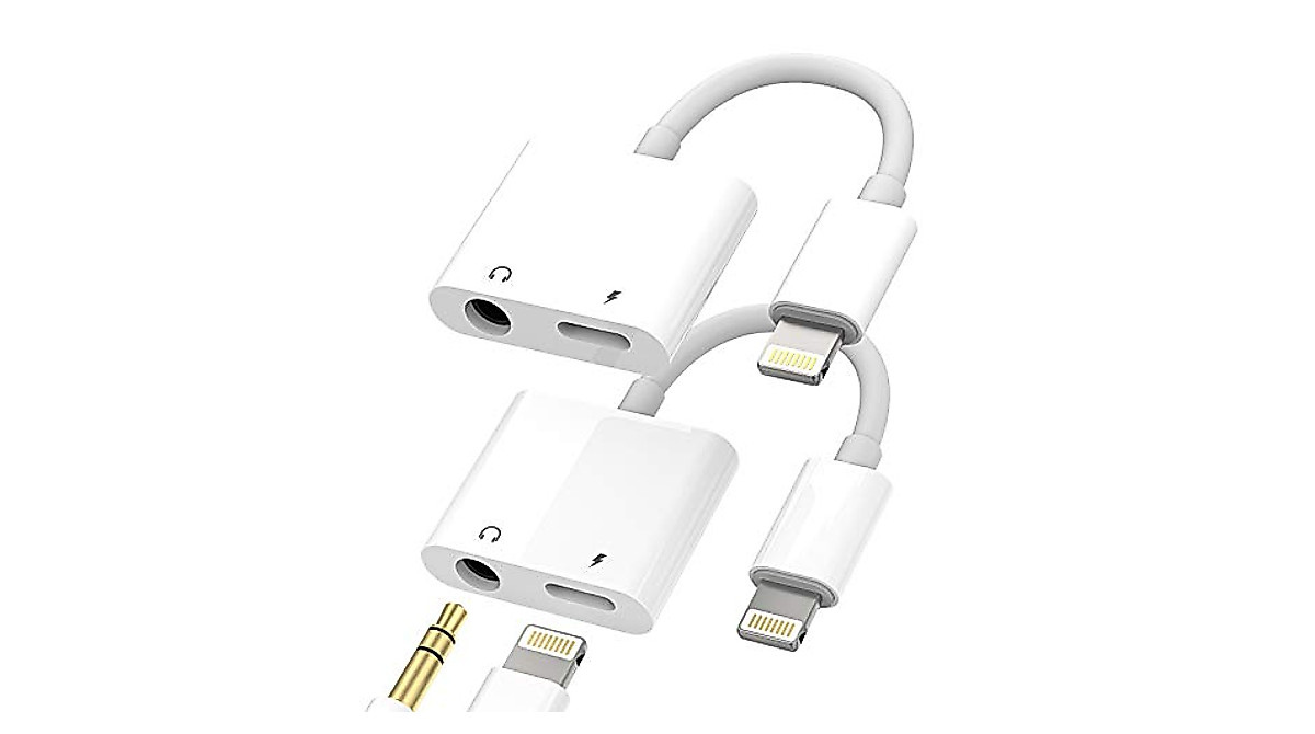 2-in-1 Lightning to 3.5mm Headphone Adapter