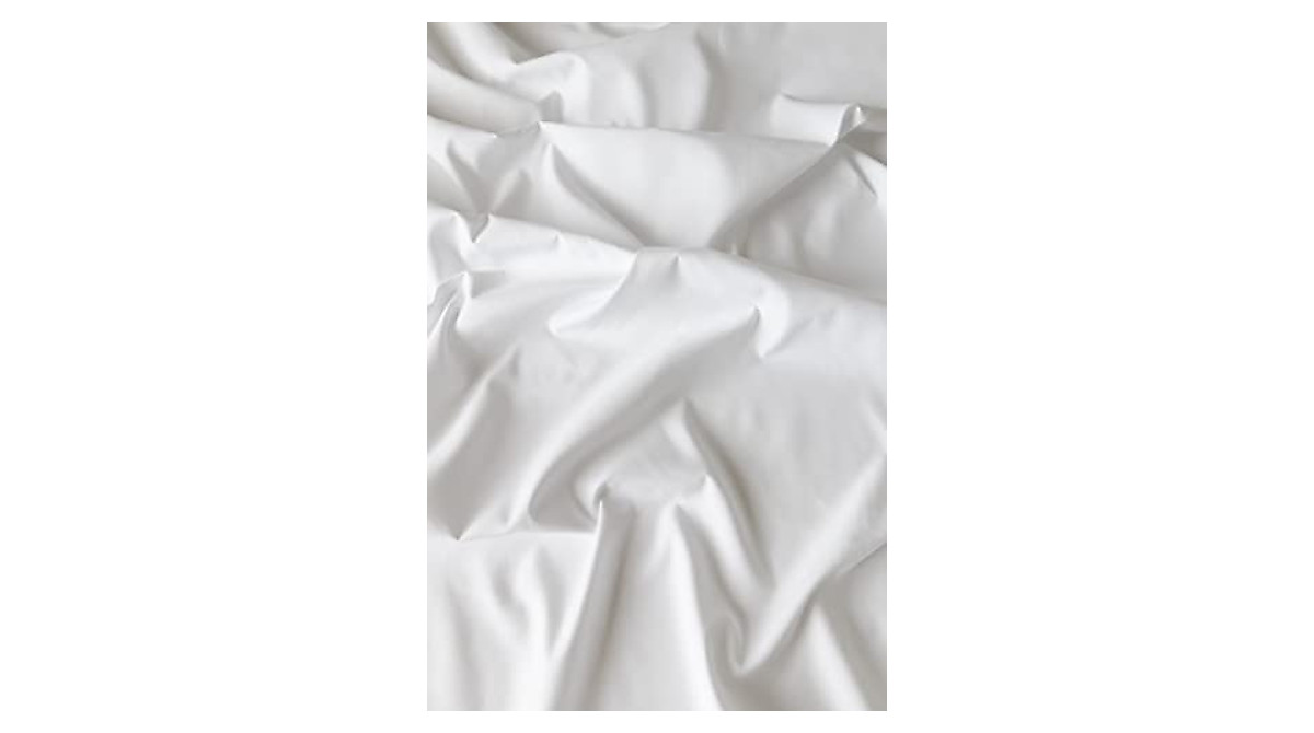 Southshore Fine Linens Oversized Flat Sheets Bright White 132x110