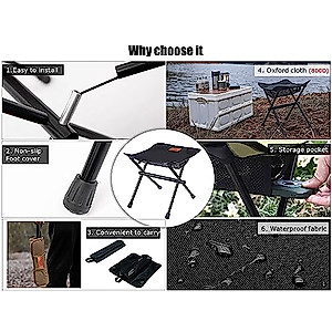 AnYoker Camping Chair, Portable Folding Chair, Beach Chair, Lightweight Hiking Chair,Compact Chair（Black/2pack）