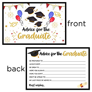 Yangmics Direct Graduation Advice Cards 2024-30 Pack – Graduation Party Supplies 2024 – Advice for The Graduate Graduation Party Favors Table Games Props