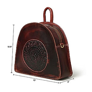 ADYAN Leather Backpack Purses for Women Fashion Ladies Bag Casual Mini Girls Travel Backpacks Bookbag Everyday Use