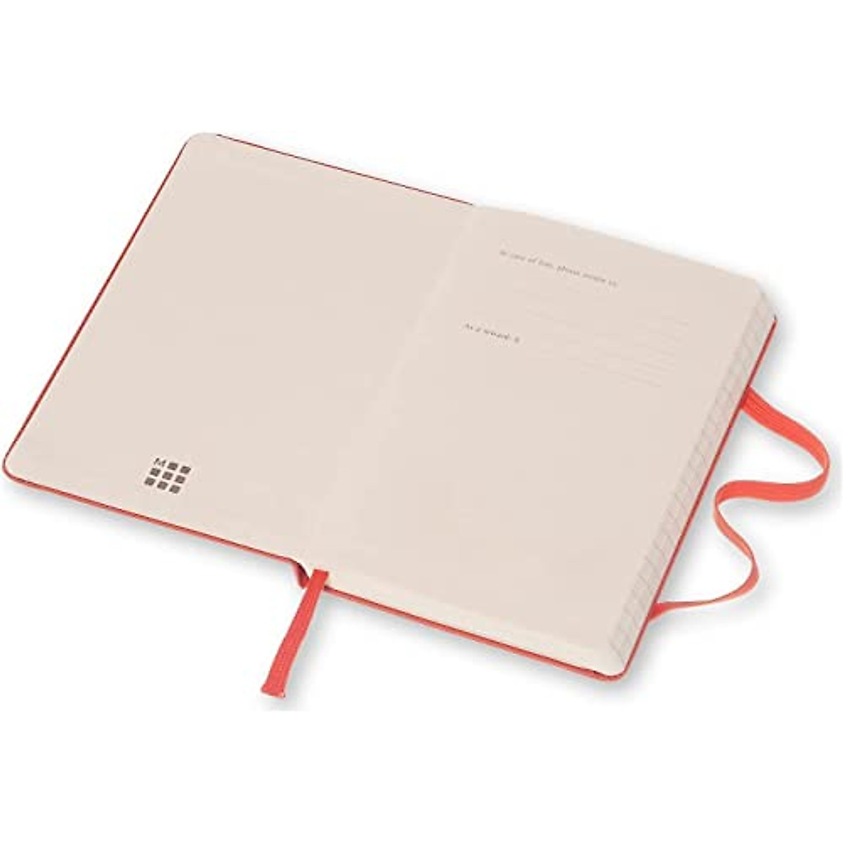 Moleskine Classic Notebook, Pocket, Ruled, Coral Orange, Hard Cover (8051272893571)