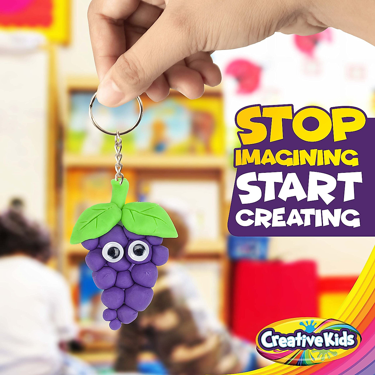 Creative Kids 2 in 1 Arts & Crafts Kit Set for Kids – Make Your Own Bouncy Ball Kit + Air Dry Clay Craft Kit – Party Favor Arts Crafts Activities Gifts Toys for Kids Boys Girls Age 4+