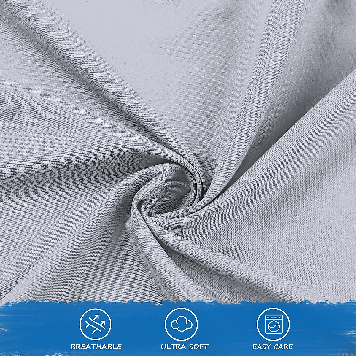 Nap Mat Cover 19" x 45" x 4" Fit for ECR4Kids Everyday Folding Rest Mat, Super Soft & Breathable Microfiber Baby Nap Mat Sheet for Preschool or Day Care, Boys and Girls, Gray