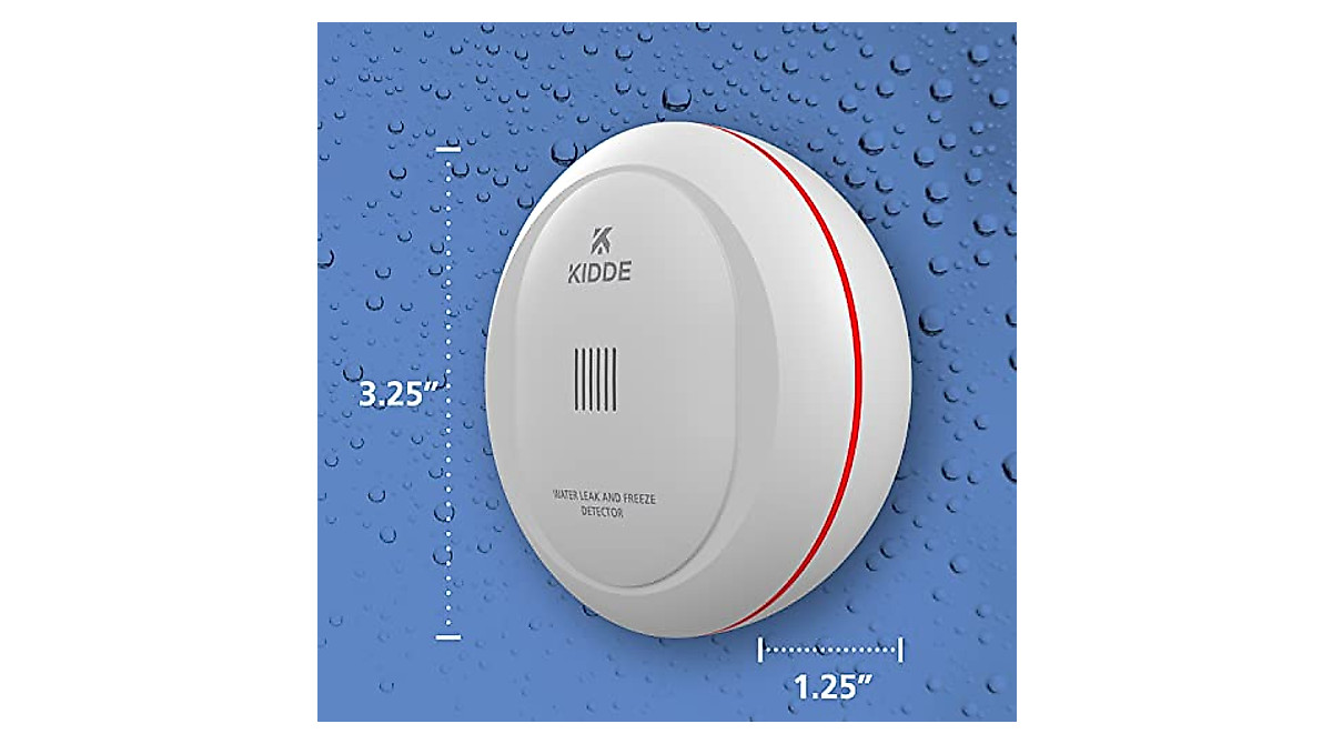 Kidde WiFi Water Leak Detector & Freeze Alarm, Alexa Device, Smart Leak ...