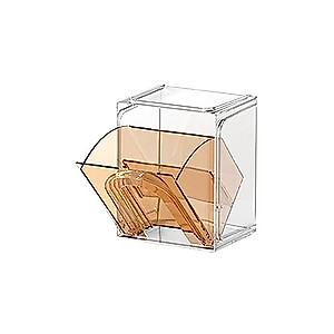 ＫＬＫＣＭＳ Cosmetic Storage Box Coffee Capsules Holder Multiuse Tea Bags Organizer Sugar Packets Storage Bin for Cabinets Home Bedroom Sweeteners, Orange