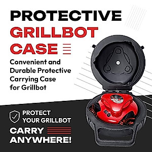 Grillbot Automatic Grill Cleaning Robot (Red, Grillbot Bundle)