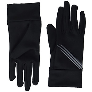 Amazon Essentials Women's Running Gloves, Black, Medium