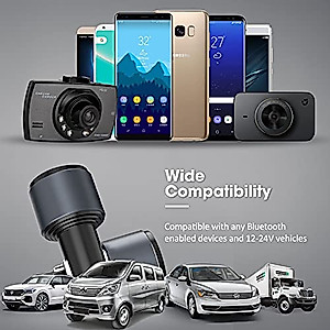 Car Charger, MOKPR Dual Port USB Car Charger Adapter with Blue LED, Quick Charge 3.0 & 2.4A Charging Port Compatible with iPhone 12/12 pro/11/11 pro/XR/8, Samsung Galaxy S21/S20/ S10/ S9/S8 and More