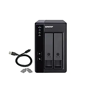 QNAP TR-002 2 Bay Desktop NAS Expansion - Optional Use as a Direct-Attached Storage Device