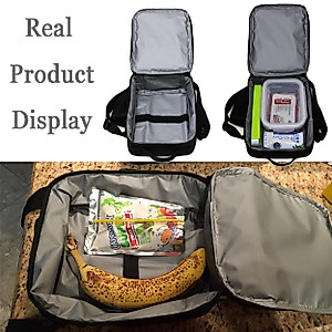 Denim Cat Insulated Lunch Box Girls Cute 3D Animal Lunch Bag for Kids Cooler Bag