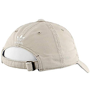 adidas Originals Women's Relaxed Fit Adjustable Strapback Cap, Khaki/White, One Size