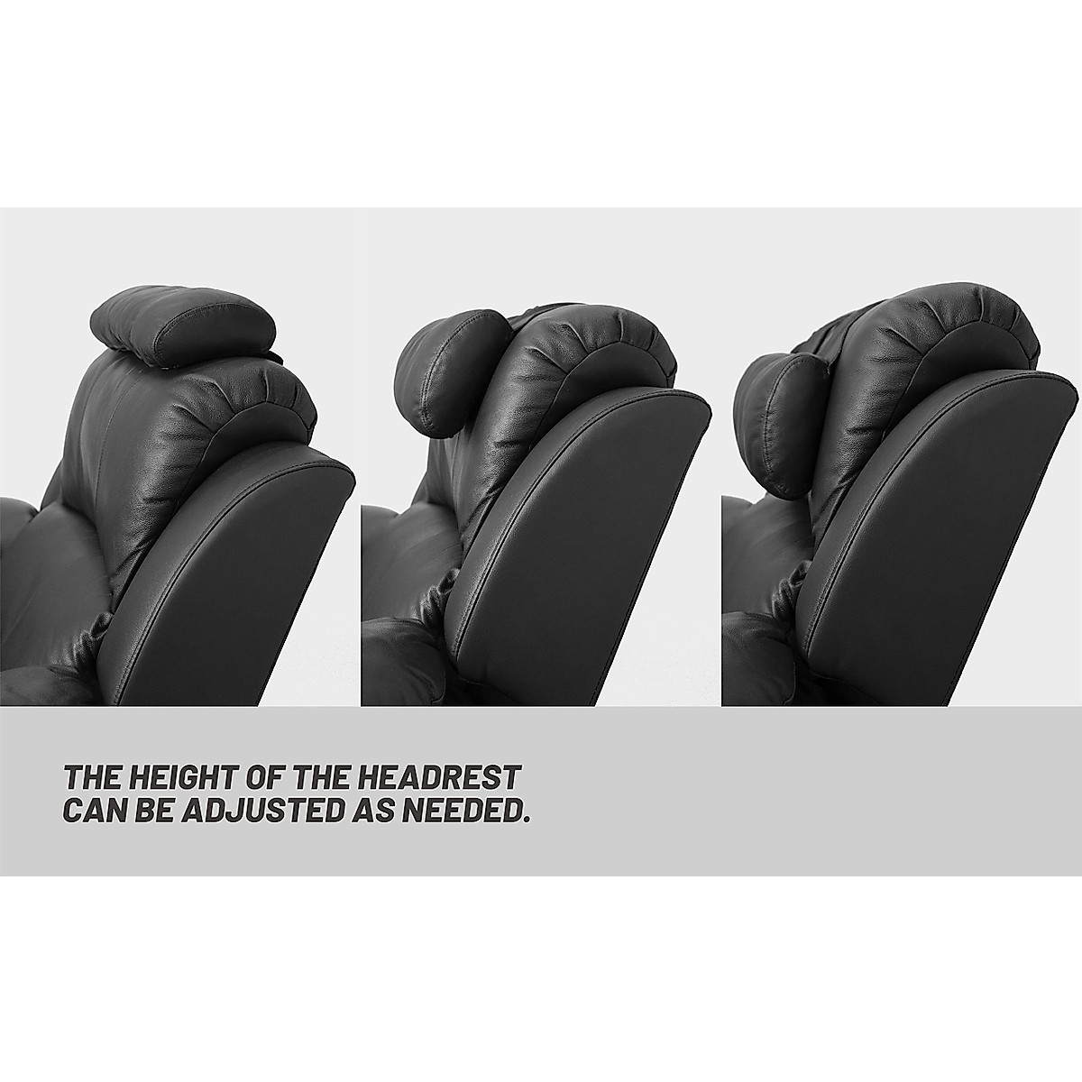 BOWERBIRD Leather Recliner Head Pillow -Head and Neck Pillow-Headrest Cushion for Neck Pain Relief and Cervical Support