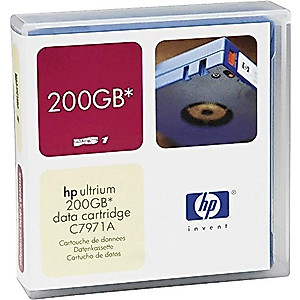 HP C7971A 1/2" Ultrium LTO-1 Cartridge, 1998ft, 100GB Native/200GB Compressed Capacity