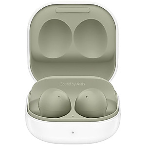 SAMSUNG Galaxy Buds2 True Wireless Earbuds Noise Cancelling Ambient Sound Bluetooth Lightweight Comfort Fit Touch Control, International Version (Olive) (Renewed)