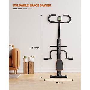 Dskeuzeew Squat Machine for Home with LCD Monitor Squat Exercise Equipment for Home Gym Fitness