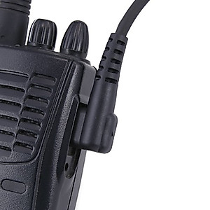 Rugged Radios CC-MOT 2-Pin to 5-Pin Coil Cord Cable for Motorola, HYT, Black Box Radio, and Speedcom Two Way Handheld Radios and Headsets