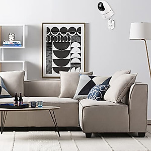 2Pack Adjustable Wall Mount for Eufy Security Solo IndoorCam P24 and S220, No-Drill Mounting Bracket for Eufy Security Indoor Cam Pan & Tilt - White