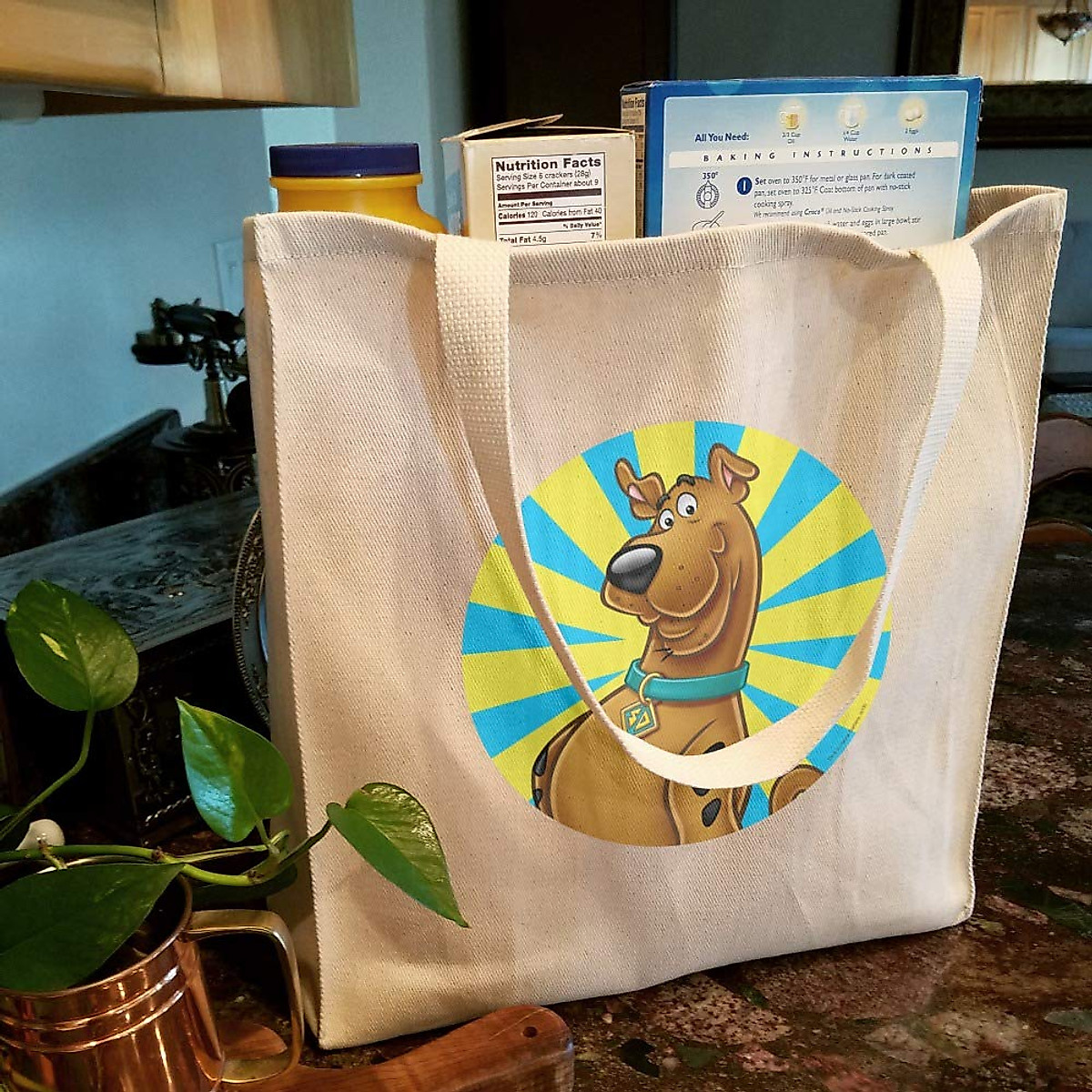 GRAPHICS & MORE Scooby-Doo Character Grocery Travel Reusable Tote Bag