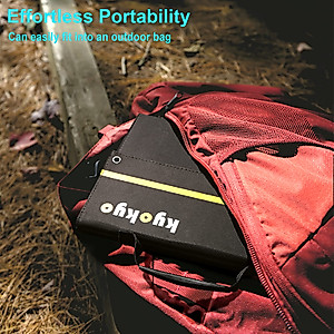 Portable Solar Panel 60w, 5v USB & 18v Dc, KYOKYO, Solar Panel Kit, Outdoor Solar Panel Charger, Solar Panel for Camping, Hiking, Solar Charging Complete System, Foldable Solar Panels Suitcase