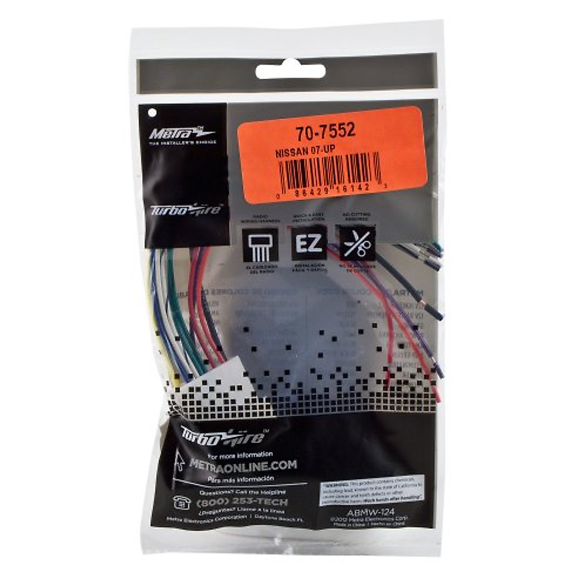 Metra95-7619 Car Stereo Installation Dash Kit for 2013-Up Nissan Frontier/Titan/Xterra, (Black) & Metra 70-7552 Radio Wiring Harness For Nissan 2007-Up/Select Subaru 2008-Up