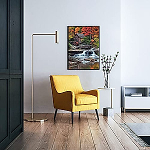 GLT.ETL Diamond Art Painting Kit for Adults & Kids 5D Dots Waterfall Full Drill Round Gem Jewel Nature Water Wheel Fall Picture Wall Home Decoration (11.8 x 15.7 inch)…