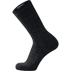 Reebok Men's Crew Socks - 10 Pack Stretch Performance Cushioned Crew Socks - Arch Support Athletic Socks for Men (6-12.5), Size 6-12.5, Ash Grey