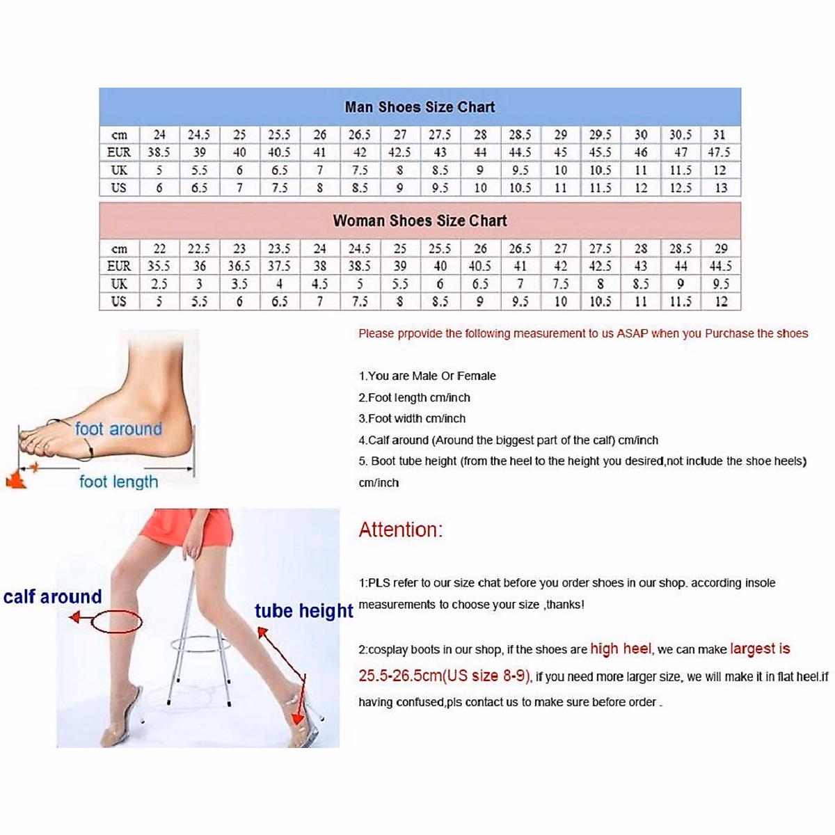 Yuancoser Puella Magi Madoka Magica Mami Tomoe Cosplay Shoes Heeled Boots (Female US 8.5/EU40)
