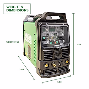 2021 PowerTIG 325EXT 320amp DIGITAL AC/DC TIG Stick Pulse welder 220 Volt Inverter-Based AC DC