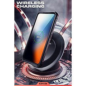 SUPCASE Unicorn Beetle Pro Case for Samsung Galaxy S22 Ultra 5G (2022 Release), [Extra Front Frame] Full-Body Dual Layer Rugged Belt-Clip & Kickstand Case with Built-in Screen Protector (Black)