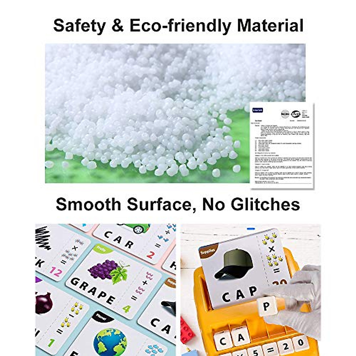 Pup Go Match Letter Game, Spelling Word Games, Educational Early Learning Toys for Age 3 4 5 6 7 8 Year Old Kids, Preschool Toys Board Game Gifts for Boys Girls (Light Blue)