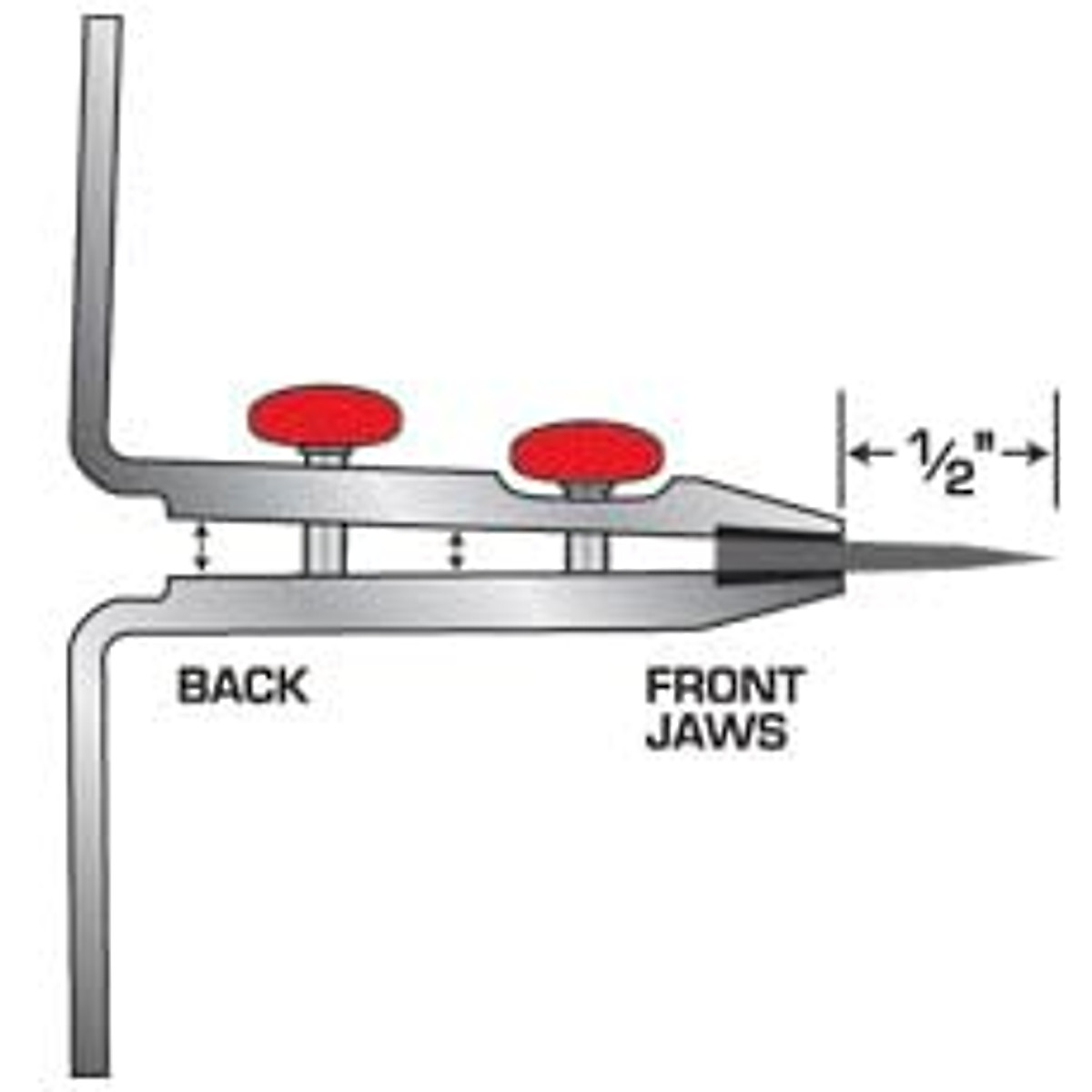 Lansky Soft-Grip Dual Thumb Screw Knife Clamp: Multi-Angle Knife Sharpening System Clamp - RCLAMP